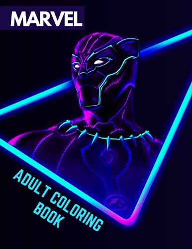 Marvel Adult Coloring Book: Super Heroes Illustrations for Adults and ...