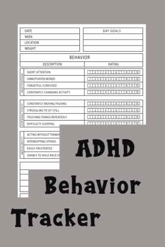ADHD Behavior Tracker: ADHD Behavior Journal | ADHD Weekly And Daily ...