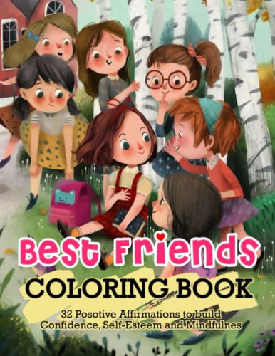 Best Friends Coloring Book: Coloring Pages With Your BFF, Funny And ...