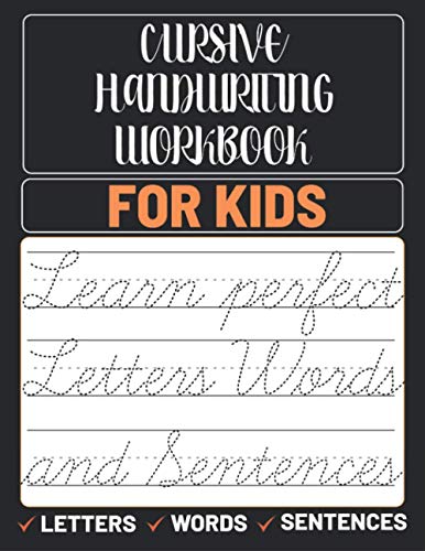 Cursive Handwriting Workbook for Kids: Cursive Activity Workbook For ...