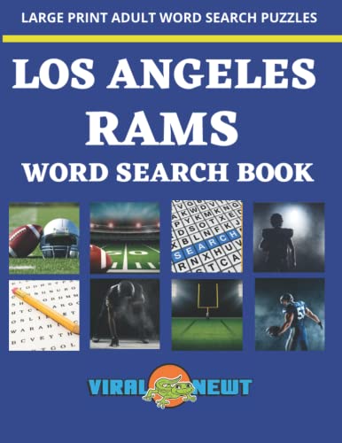 Los Angeles Rams Word Search Book: Large Print Adult Word Search ...