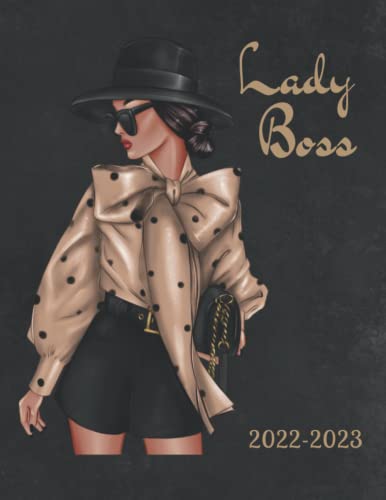 Lady Boss 2022-2023 Planner: Two Year Monthly Planner For Black Women ...