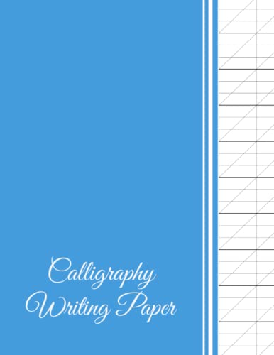 Calligraphy Writing Paper: Slant Angle Lined Blank Lined Handwriting ...