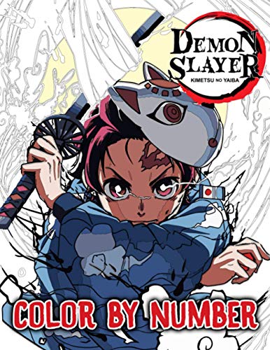 Demon Slayer Color Number Book: Favorite Anime TV Series Illustration ...