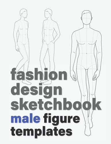 Fashion Design Sketchbook: Male Figure Templates by Valerie Hartley ...