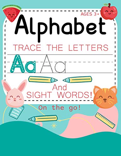 Trace Letters Of The Alphabet and Sight Words (On The Go): Preschool ...