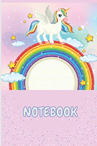 NOTEBOOK: Unicorn notebook with 120 lined pages 6” x 9” perfect for ...