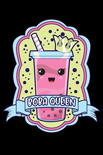 Boba Queen: Cute Boba Queen Kawaii Bubble Tea Boba Anime Themed Blank ...