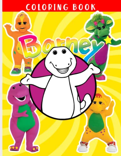 Barney Coloring Book: Wonderful Unique A Collection Books For Adults ...