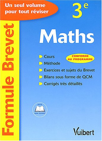 Formule Brevet: Maths, 3e by Bruno Benitah | Goodreads
