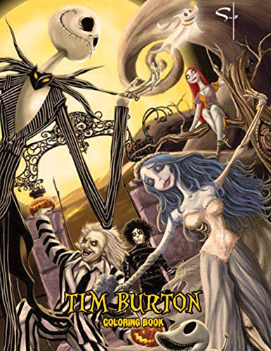 Tim Burton Coloring Book: Adorable And Wonderful Illustrations Inside ...