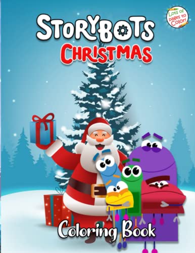 Storybots Christmas Coloring Book: Story bots Coloring Book With 50 ...