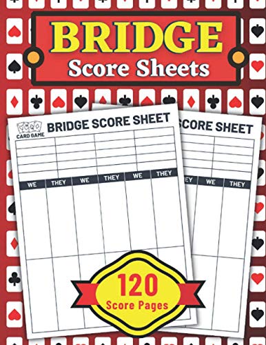 BRIDGE Score Sheets: BRIDGE Score Sheet For Tracking Your Favorite Game ...