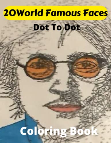 20 World Famous Faces Dot To Dot Coloring Book: Dot to Dot Puzzle ...