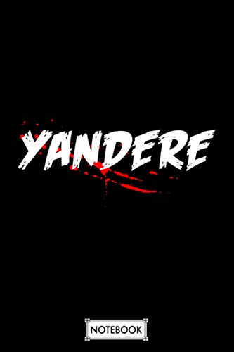 Yandere Anime Manga Inspired Notebook: Journal, Lined College Ruled ...