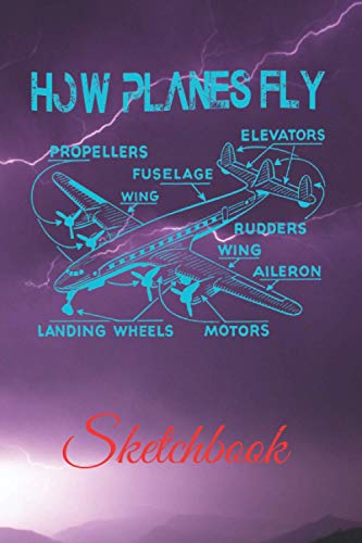 How Planes Fly Funny Aviation RC Plane Pilot Sketchbook: 120 Pages ...