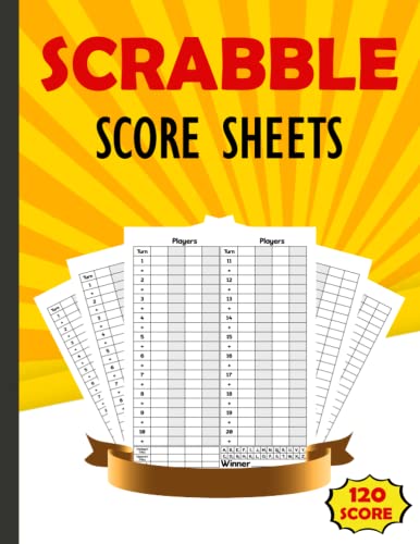Scrabble Score Sheets: Scrabble Score Sheets Pads Official, Scrabble ...