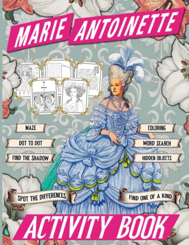 Marie Activity Book: Collection The Ultimate Antoinette Dot To Word ...
