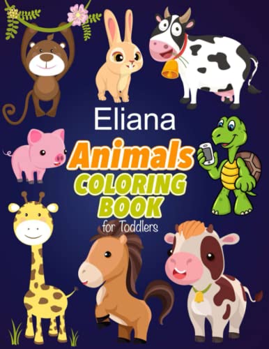 Animal Coloring Book for Toddlers: Super Fun & Simple Animal Coloring ...