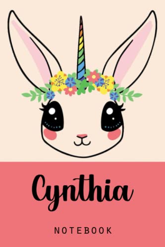 Bunnycorn Bunny Unicorn Rabbit Notebook A Cute Unibunny Cynthia ...