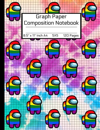 Among Us A4 Graph Paper Composition Notebook: Awesome LGBTQ+ Book ...
