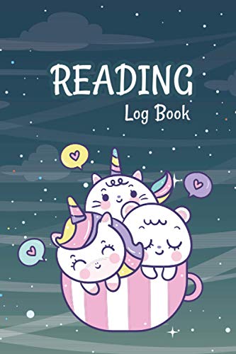 Reading Log: Cute Unicorn Reading Log book For Kids Ages 4-8 years To ...