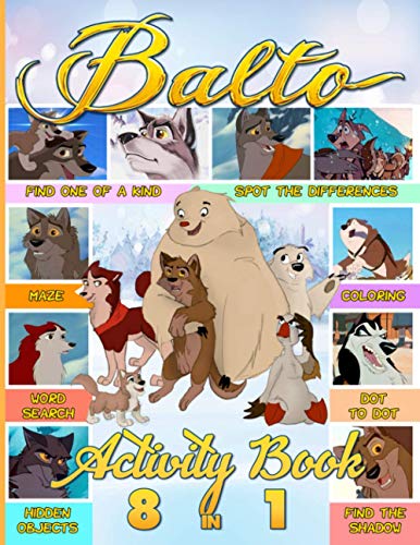 Balto Activity Book: Relaxing An Adult, Kid One Of A Kind, Coloring ...
