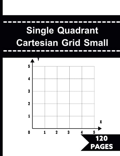 Single Quadrant Cartesian Grid Graph Paper Small: 120 Cartesian Grid ...