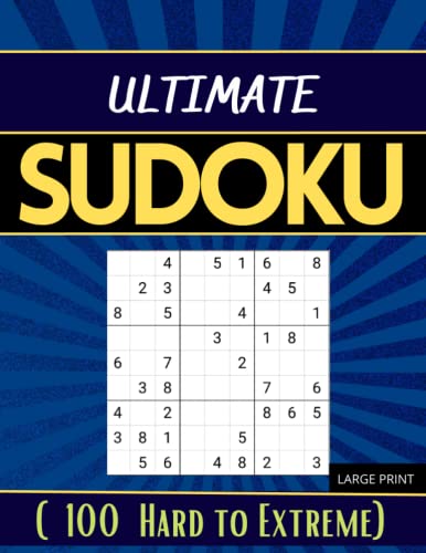 ULTIMATE Sudoku (Hard to Extreme): Per page One killer sudoku puzzles ...
