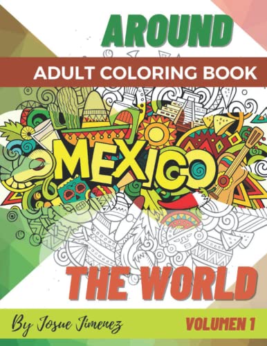 Around the World Coloring Book: A Coloring Book for Adults with Fun and ...