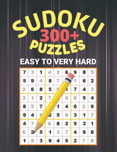 300+ Sudoku Puzzles: Suduko Puzzle Books For Adults, Easy to very hard ...