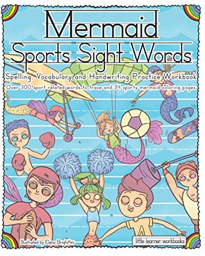 Mermaid Sports Sight Words - Spelling Vocabulary and Handwriting ...
