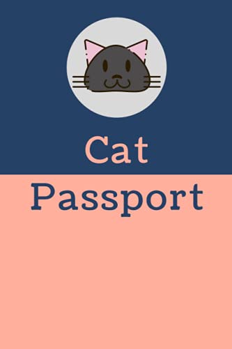 Cat Passport: Record Book, Cat Medical Record Book With All Information ...