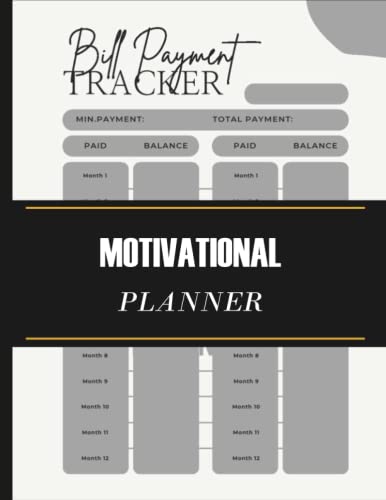 Motivational Planner: Habit Tracker and Goal Planner - Motivational ...