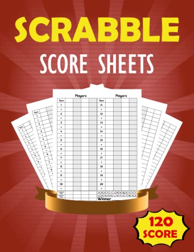 Scrabble Score Sheets: Scrabble Score Sheets Pads Official, Scrabble ...