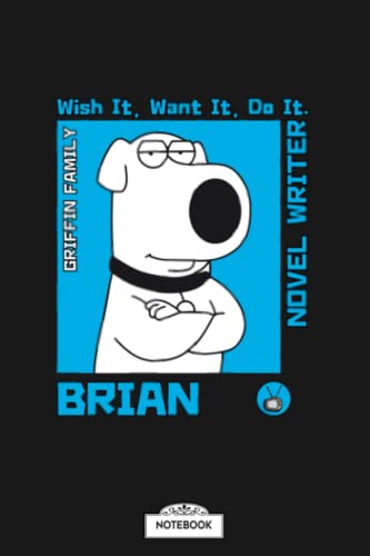 Brian Novel Writer G81432 Notebook: 6x9 120 Pages, Planner, Diary ...