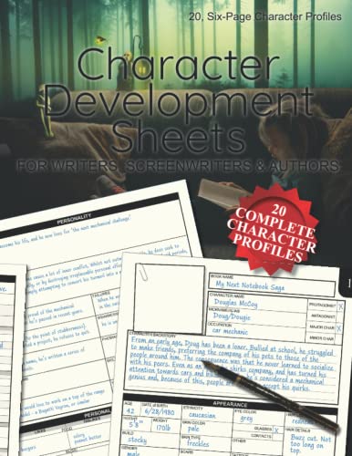 Character Development Sheets: 20, Six-Page, Children-Themed Character ...