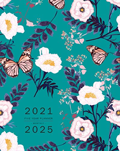 Five Year Planner 2021-2025: 8x10 Monthly Notebook Organizer Large | 5 ...