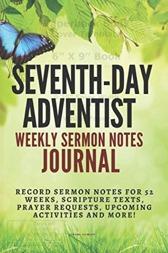 SEVENTH-DAY ADVENTIST WEEKLY SERMON NOTES JOURNAL: RECORD SERMON NOTES ...
