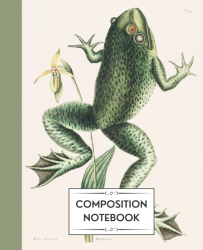 Cottagecore Aesthetic Frog Notebook | Composition Notebook | Cute Frog ...
