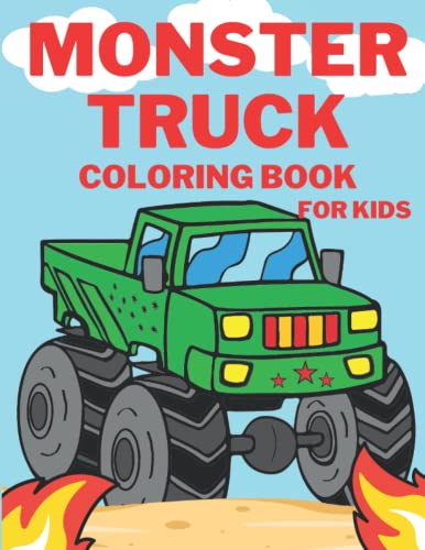 Monster Truck Coloring Book For Kids: Truck Vehicles For Boys ...
