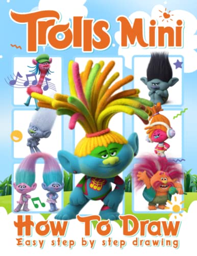 Trolls How To Draw: Easy A Step By Guide Beautiful Character Drawing ...