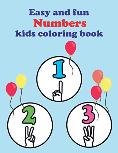 Easy and Fun Numbers, kids coloring book.: fun and engaging preschool ...
