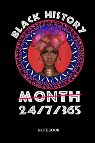 Black History Notebook: Black History Month African Pride BHM Men Women ...