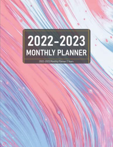 2022-2023 Monthly Planner: Pretty Marble 2-Year Monthly Planner ...