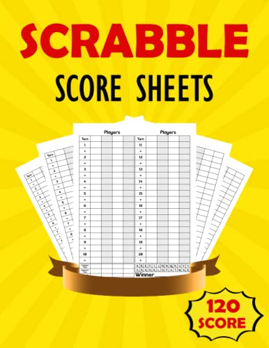 Scrabble Score Sheets: Scrabble Score Sheets Pads Official, Scrabble ...