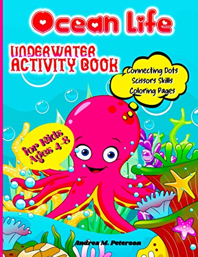 Ocean Life: Underwater Activity Book for kids Ages 4-8: Connecting Dots ...