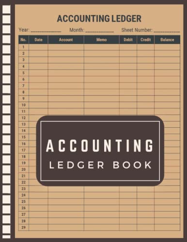Accounting Ledger Book A4: Large Simple Accounting Ledger Book for ...