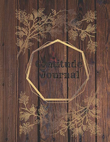 Gratitude Journal: Simply Thankful Gratitude Journal For Adult, Gold ...