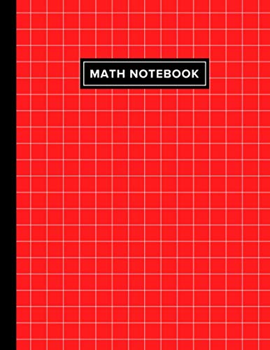 Math Notebook: 1/2 Inch Squares Graph Paper Composition Notebook for ...